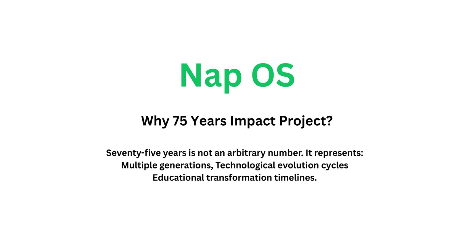 Nap OS: A 75-Year Vision Built on Execution, Rhythm, and Purpose-Driven ...